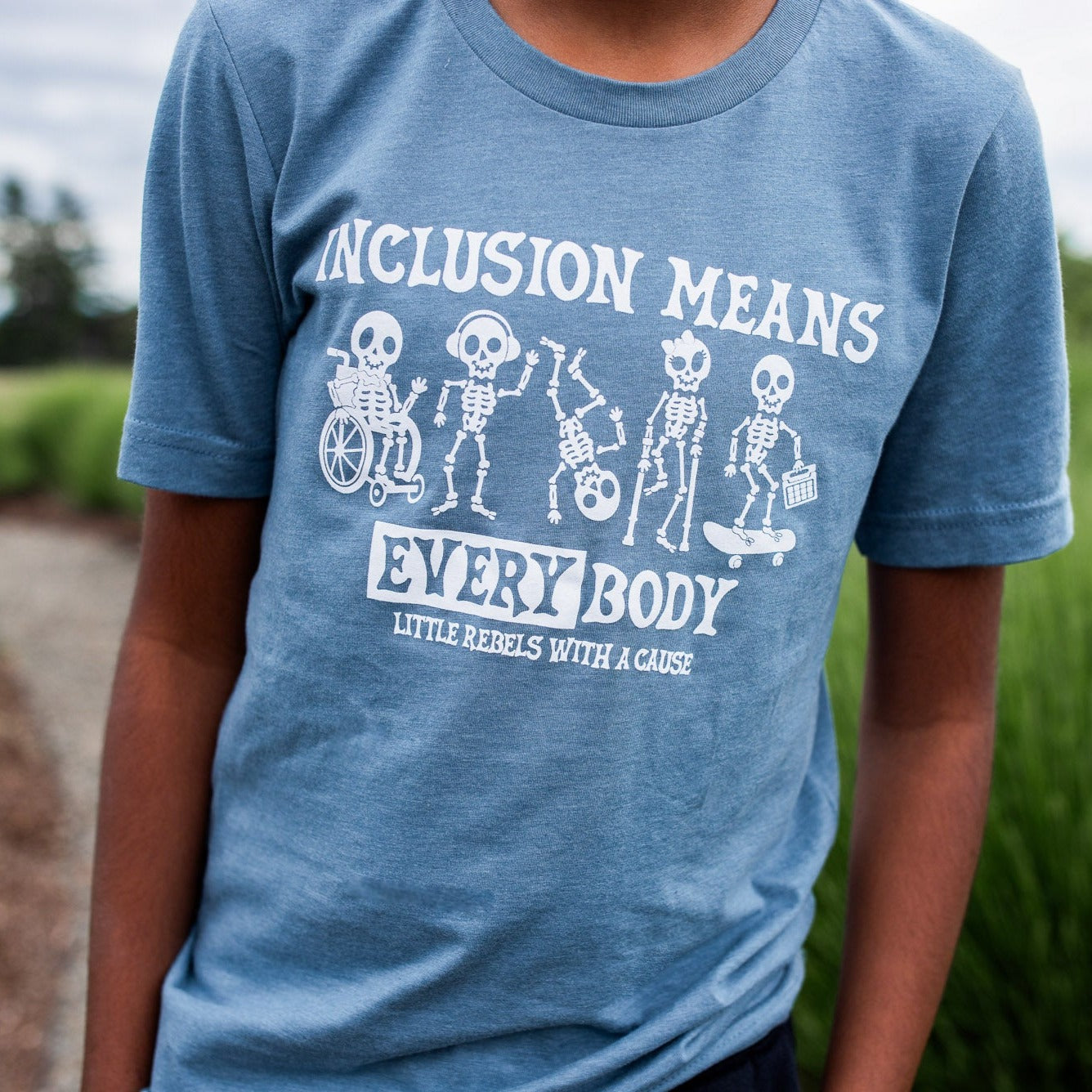 Inclusion Means EVERYbody Crew ~ Slate Blue (youth + adult) – Rebel ...